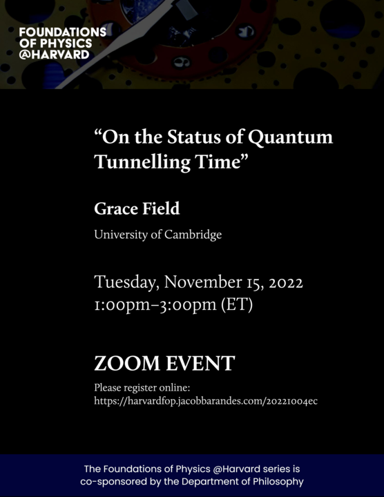 Foundations of Physics @Harvard: Grace Field (Cambridge) | Department ...